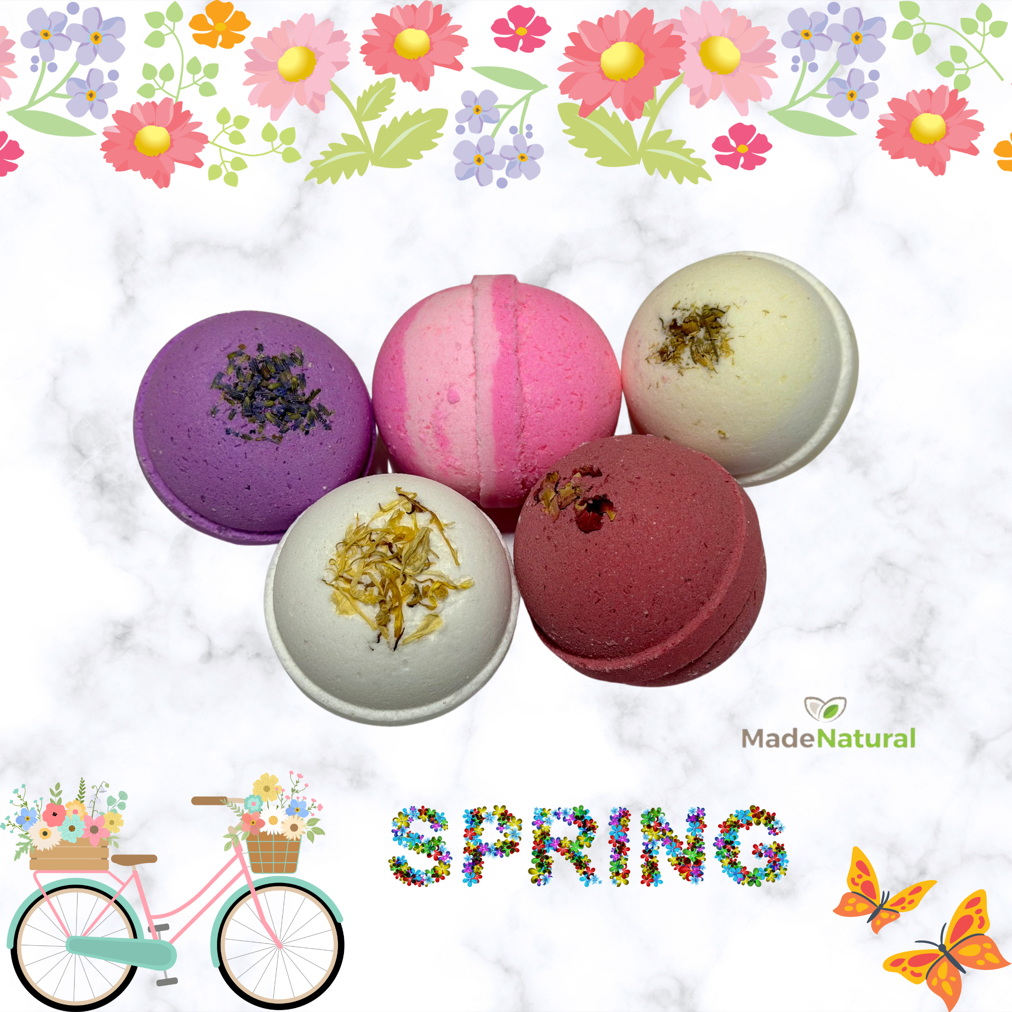 Spring Specials - Premium Wholesale Bath Bombs by Made Natural
